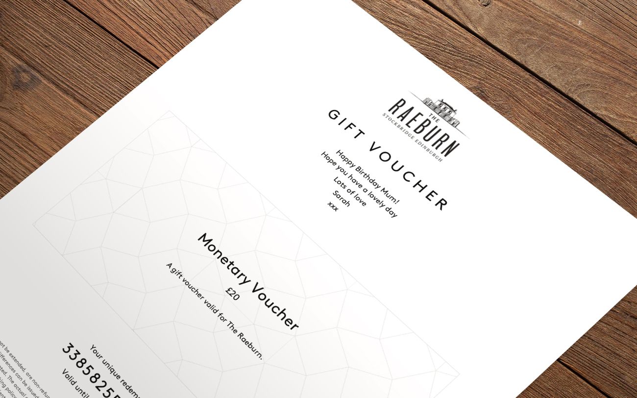 Monetary Voucher - The Raeburn