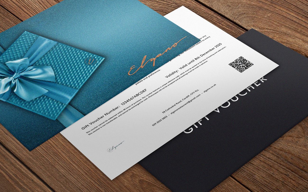 Monetary Gift Voucher - Elgano Italian Restaurant