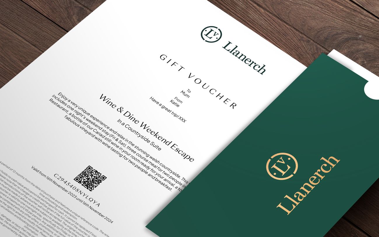 Three Course Sunday Lunch - Llanerch Vineyard