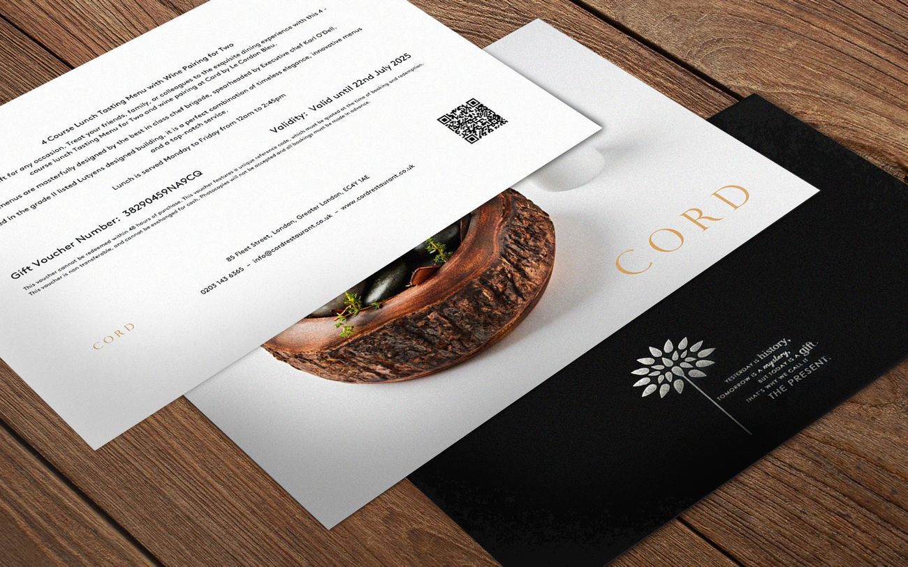 Michelin Dinner Tasting Menu for Two - CORD Restaurant