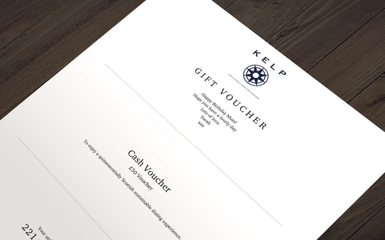 Cash Voucher | Kelp Restaurant