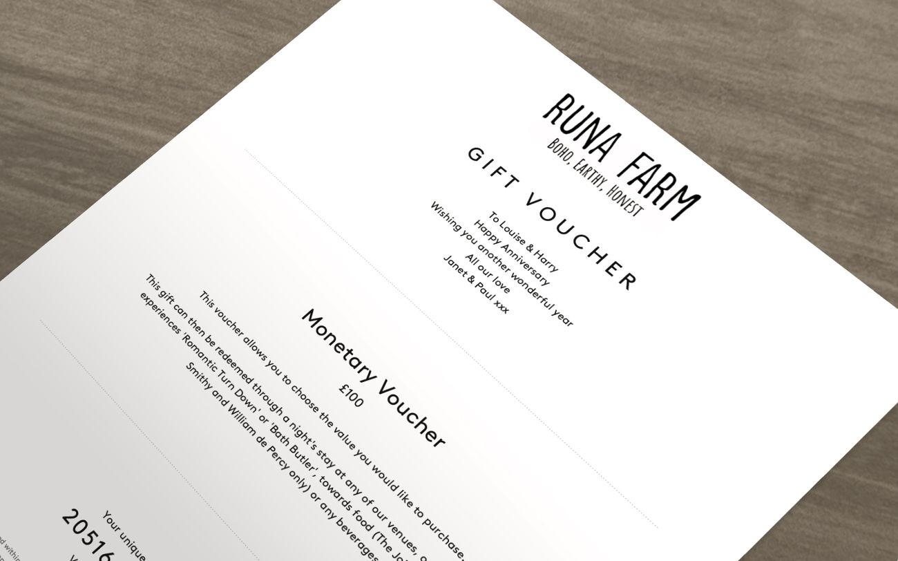Monetary Voucher - Runa Farm
