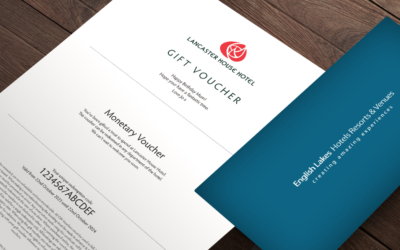 Monetary Gift Voucher - Lancaster House Hotel