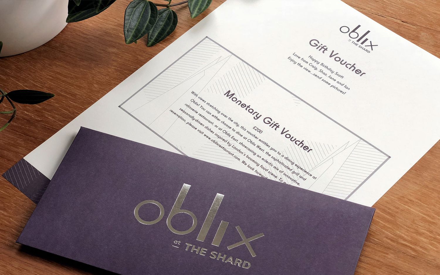 Oblix Gift Voucher - Oblix