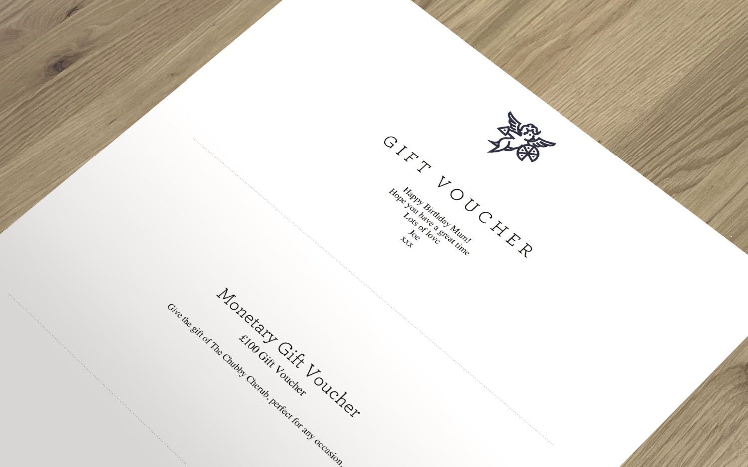 Monetary Gift Voucher - Chubby Cherub