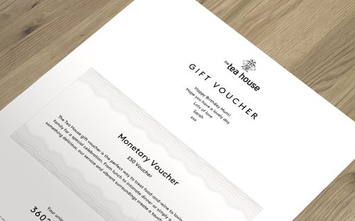 Monetary Voucher - The Tea House