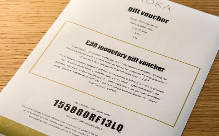 ROKA seasonal tasting menu - ROKA