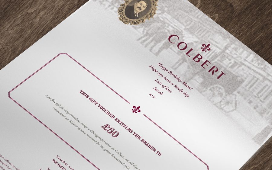 Gift Vouchers & Dining Experiences | Colbert, Chelsea