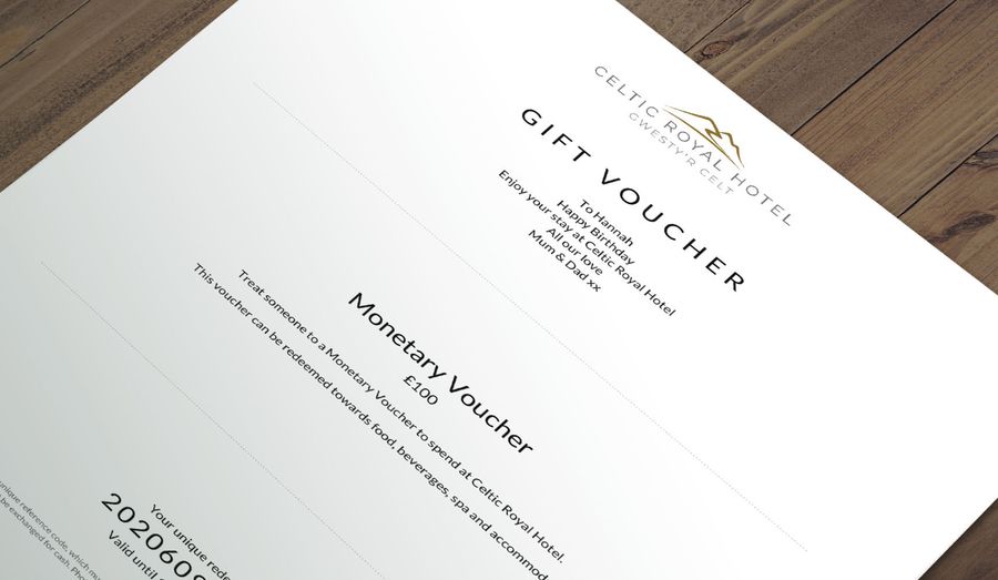 Gift Vouchers - Celtic Royal Hotel