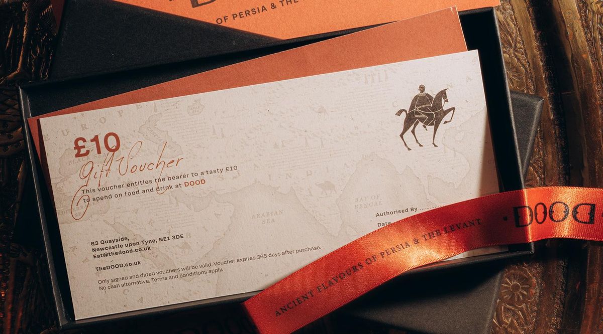 DOOD £10 Physical Gift Voucher – Posted Gift Card