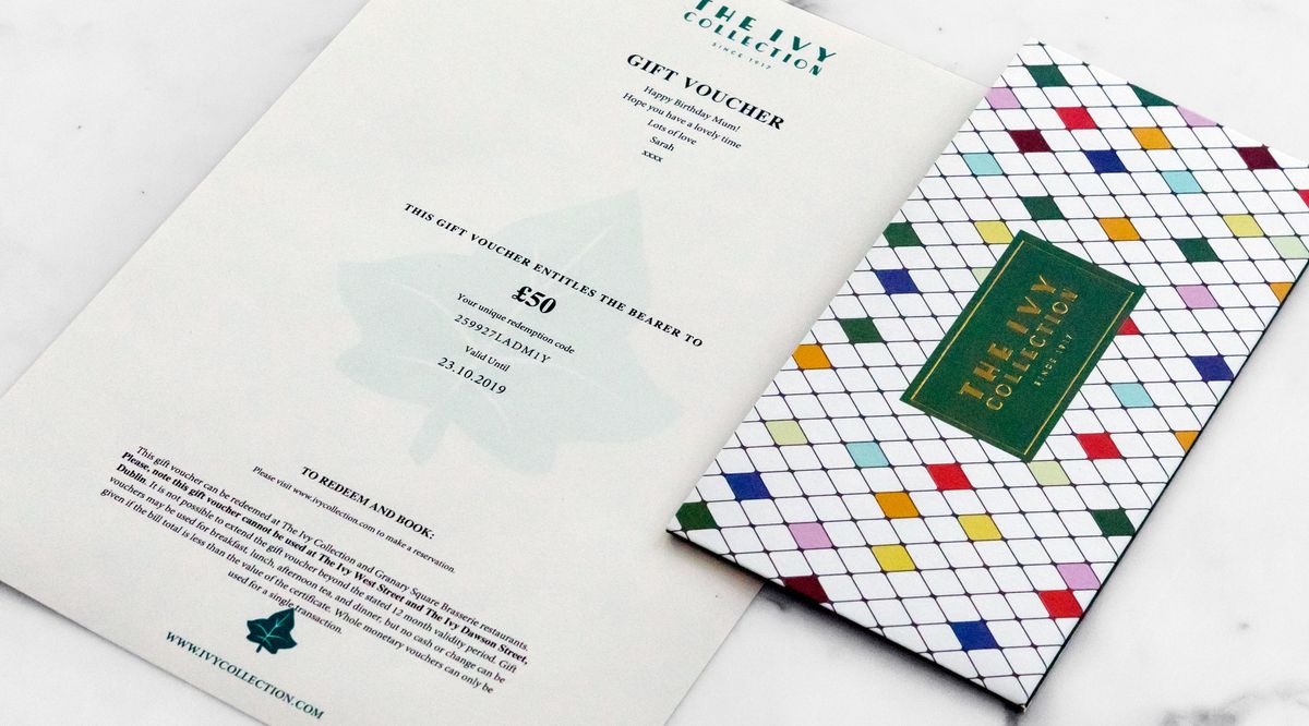 Gift Vouchers - The Ivy Collection