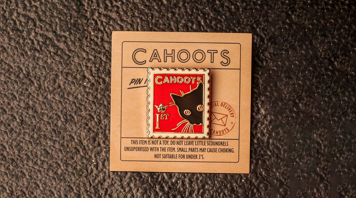 Post Office Cat Enamel Pin Badge - Cahoots