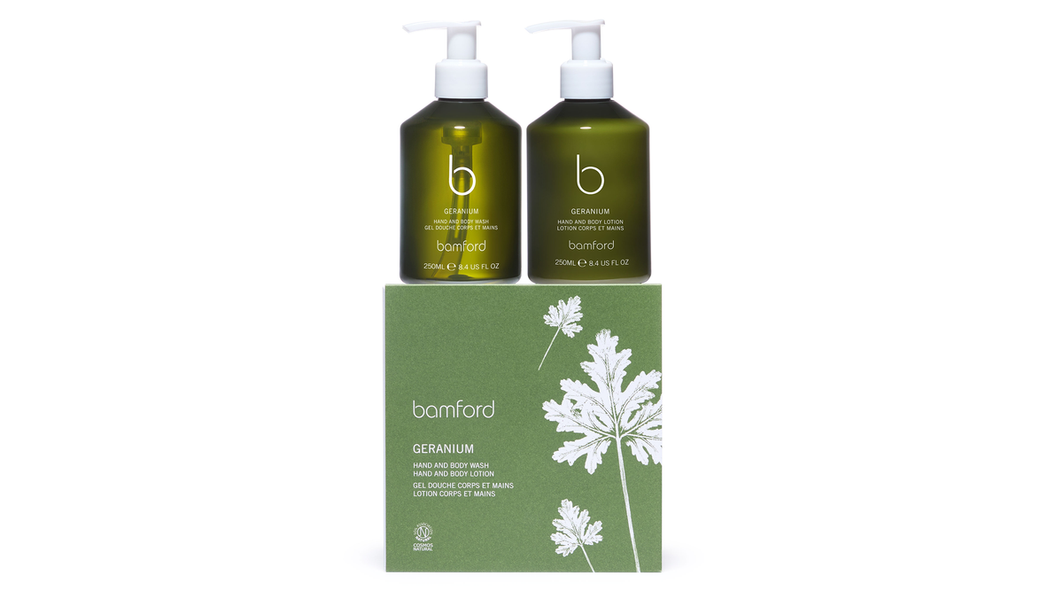 Geranium Duo Gift Set - Lime Wood