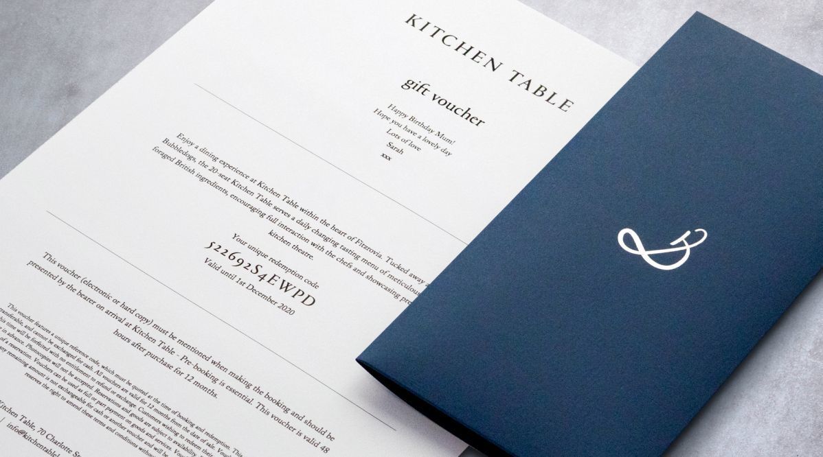 Gift Vouchers - Kitchen Table