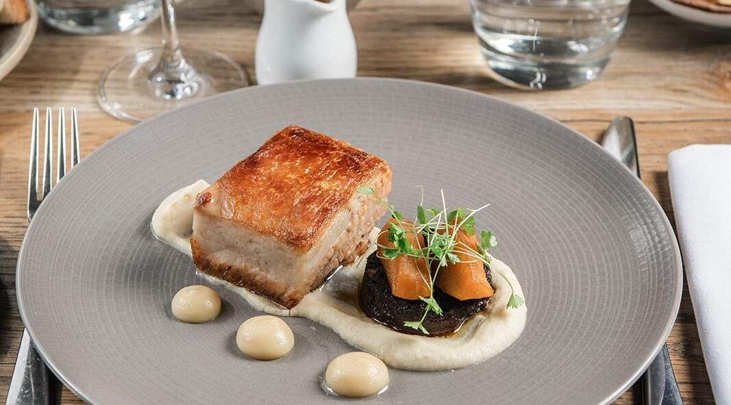 Three Course River View Menu with a glass of Rathfinny English ...