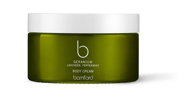 Bamford Geranium Cream 200ml - Lime Wood